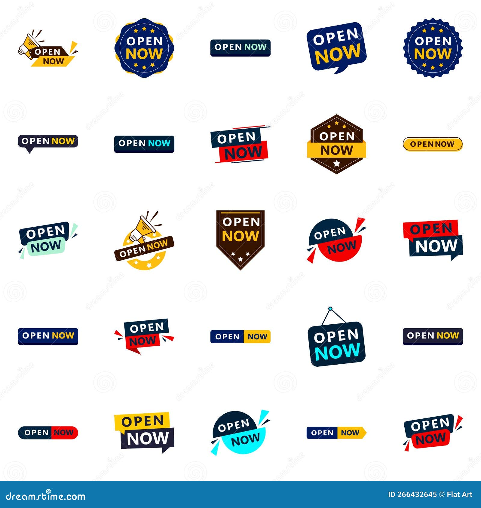 25 Versatile Open Now Signage Templates Stock Vector - Illustration of ...