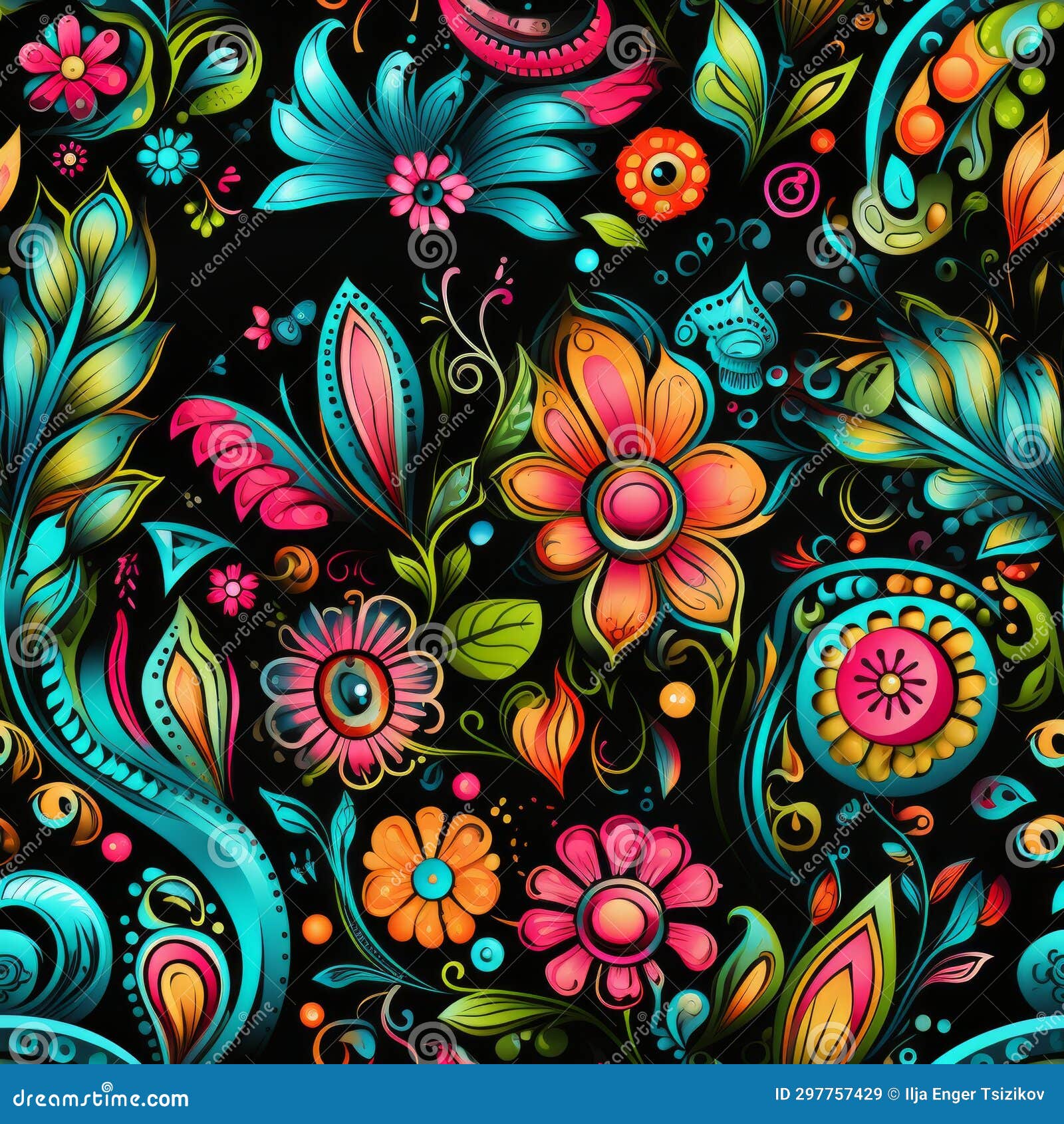 Versatile Seamless Ethnic Pattern with Cultural Motifs for Design ...