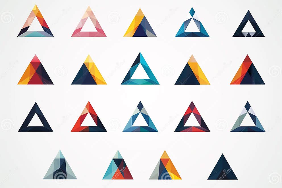 Versatile Set of Basic Triangle Shapes for Creative Design Elements ...