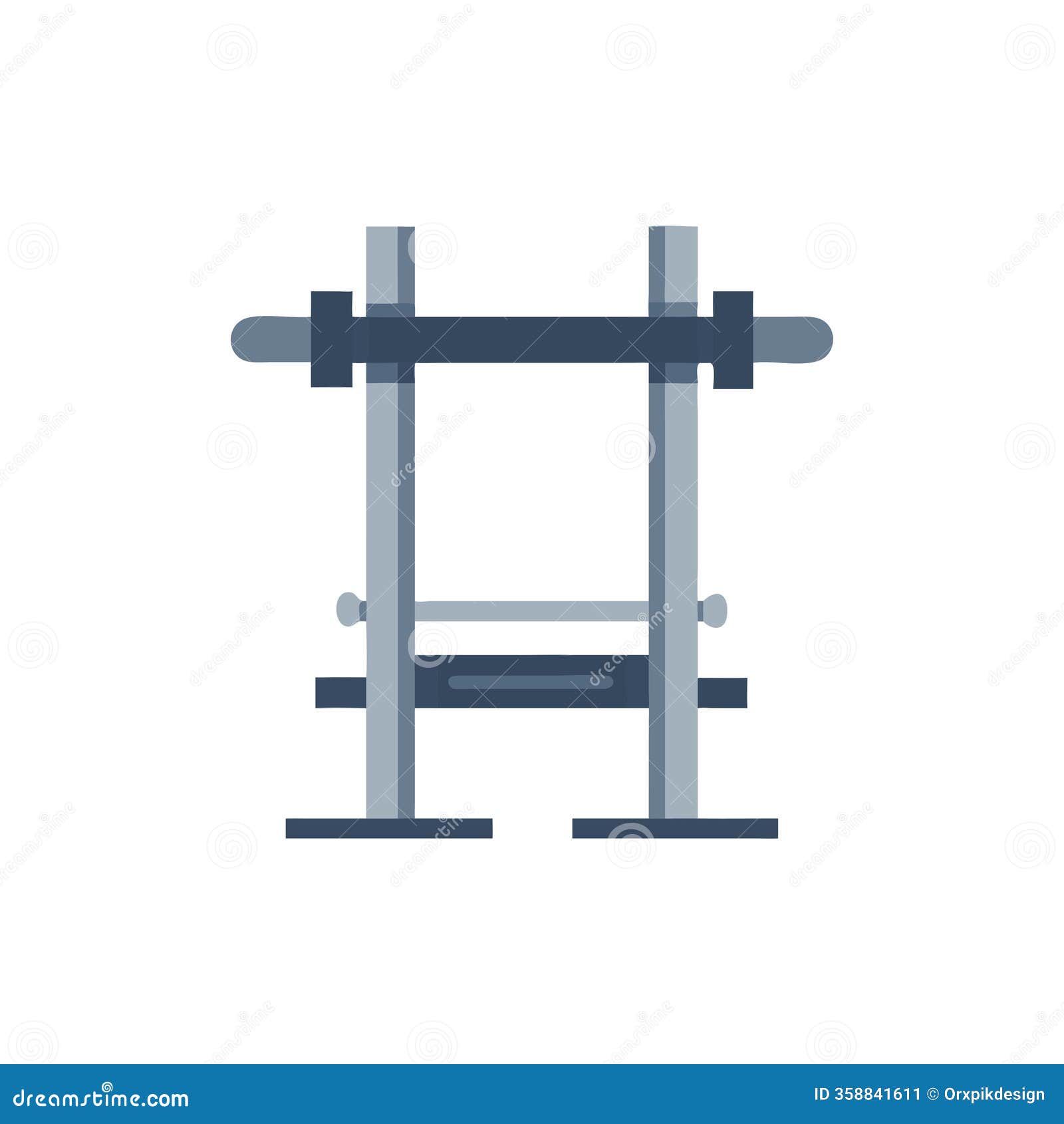 Versatile Squat Rack Icon stock illustration. Illustration of heavy ...