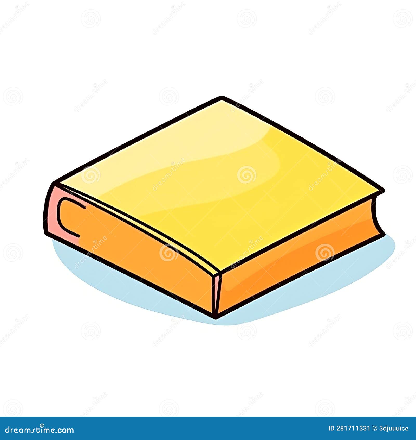 Versatile Sticky Note Office Supply Cartoon Square Illustration. Stock ...