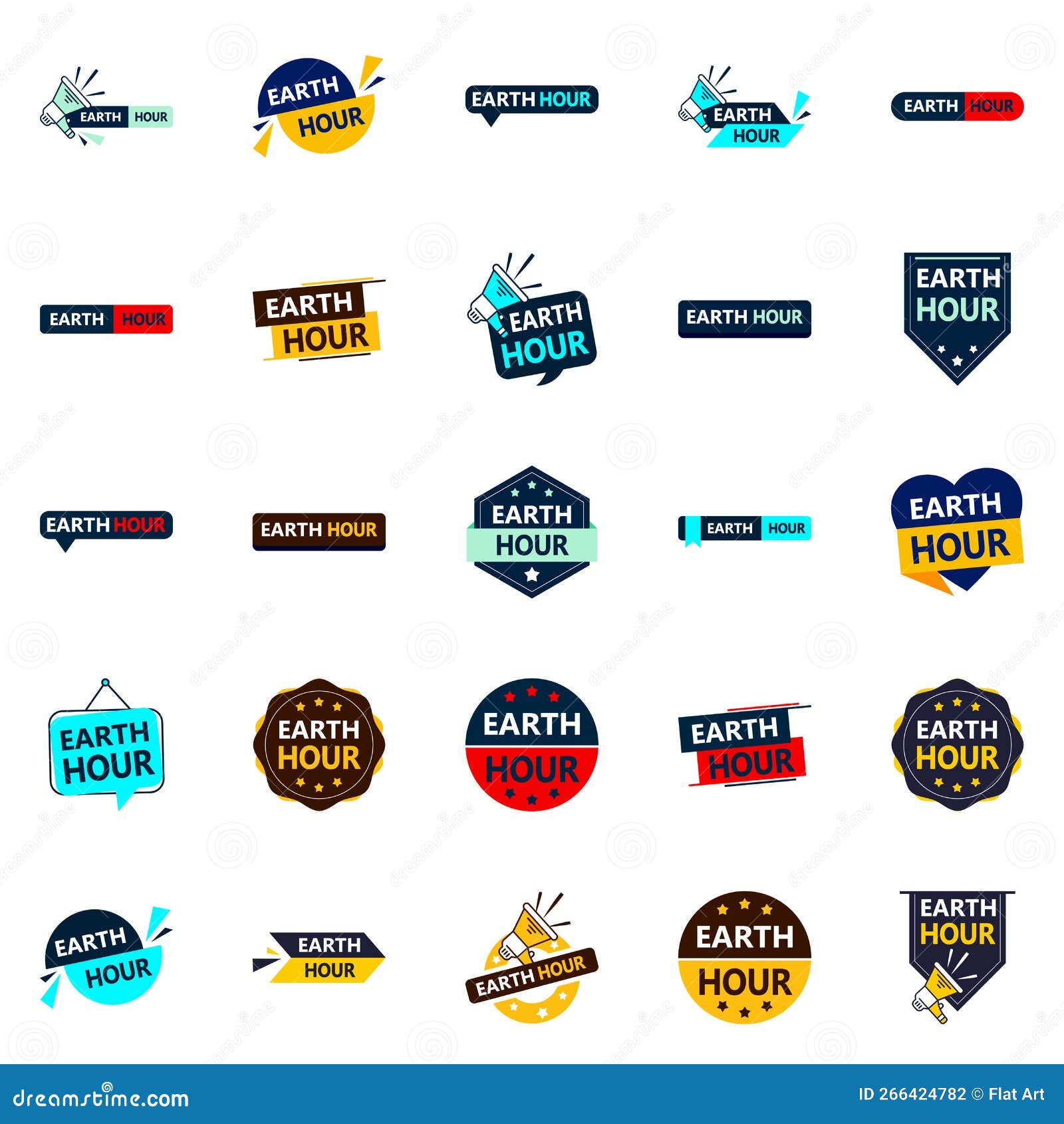 25 Versatile Vector Designs in the Earth Hour Pack Perfect for ...