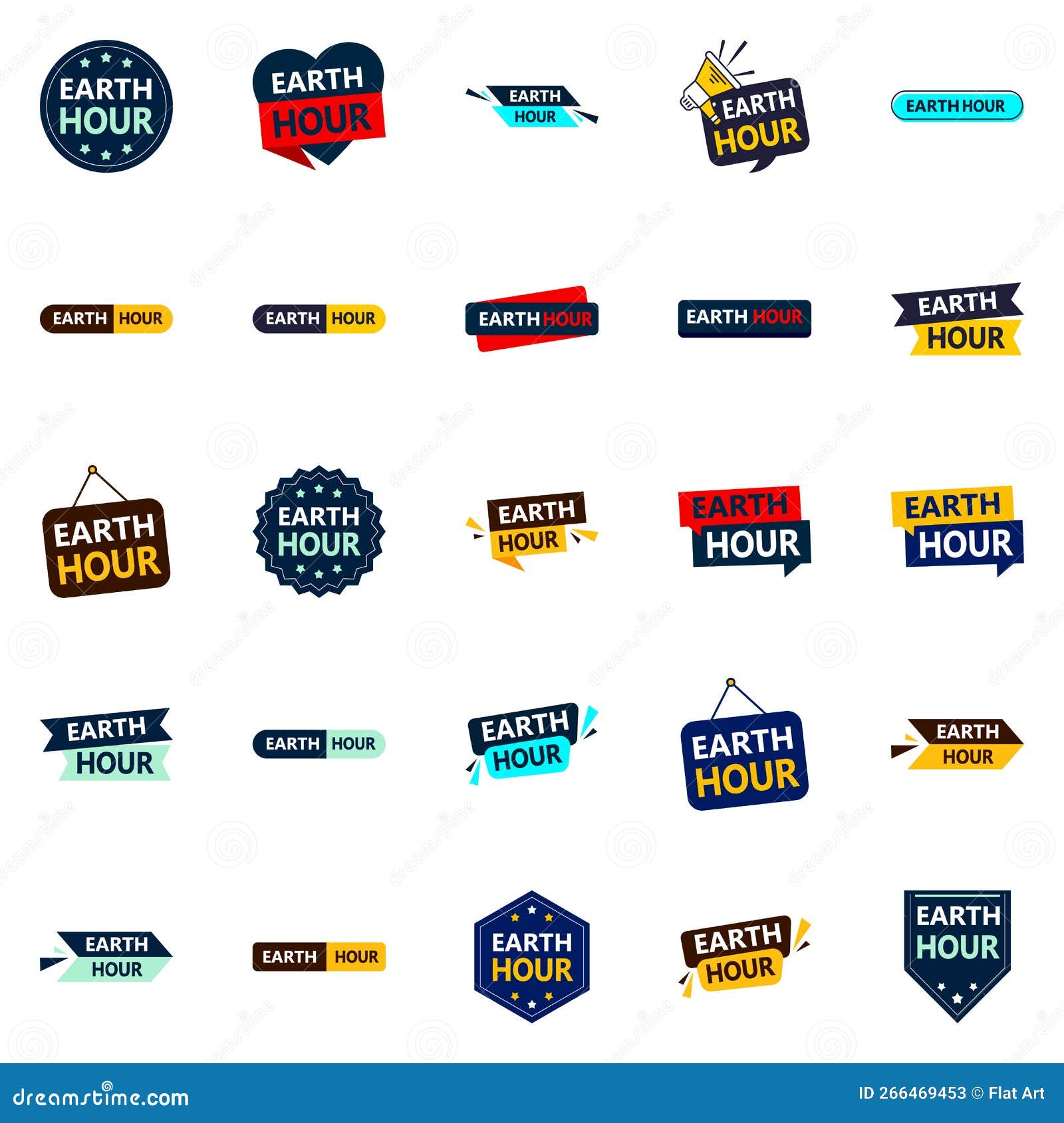 25 Versatile Vector Designs in the Earth Hour Pack Perfect for ...