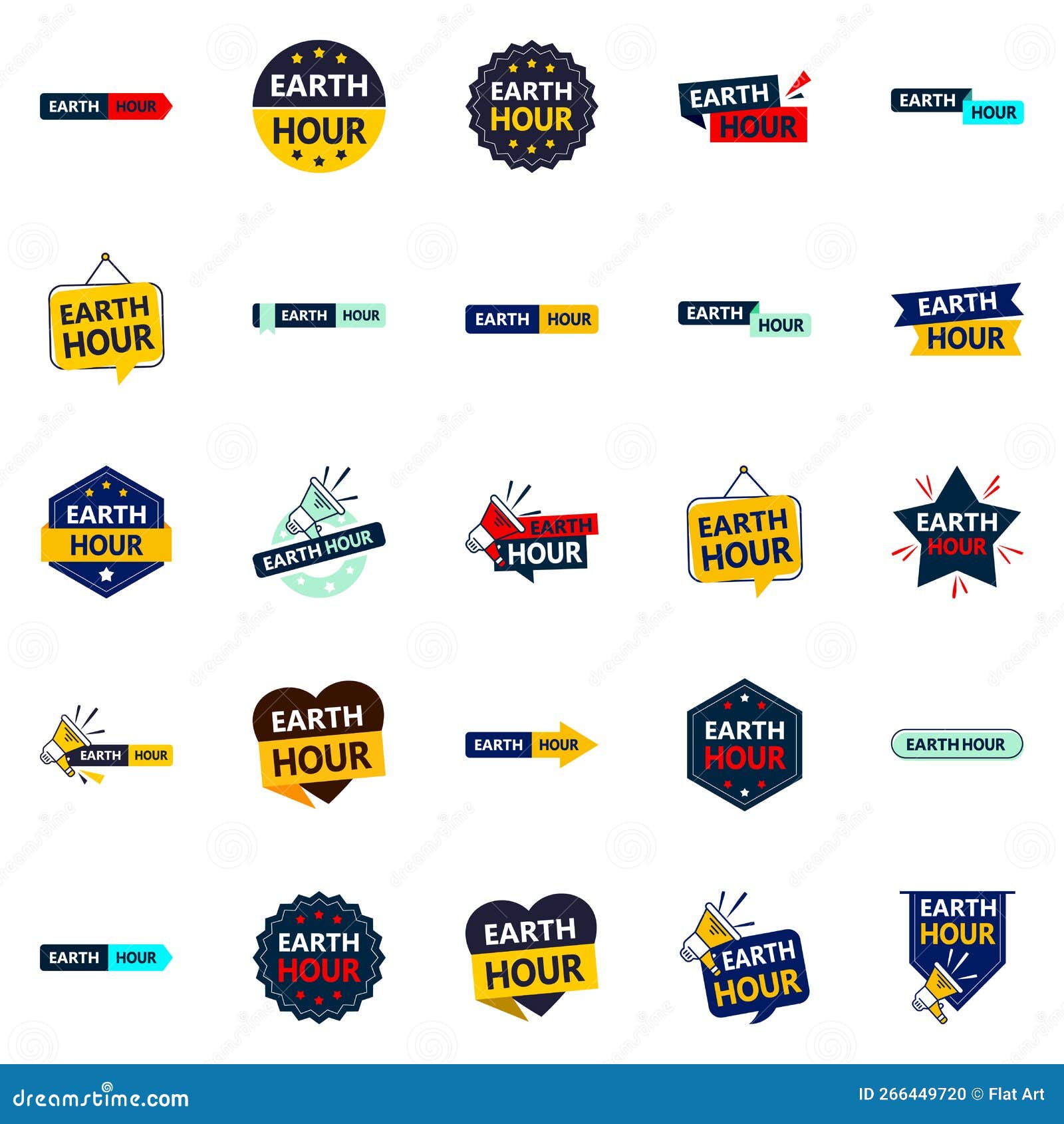 25 Versatile Vector Designs in the Earth Hour Pack Perfect for ...