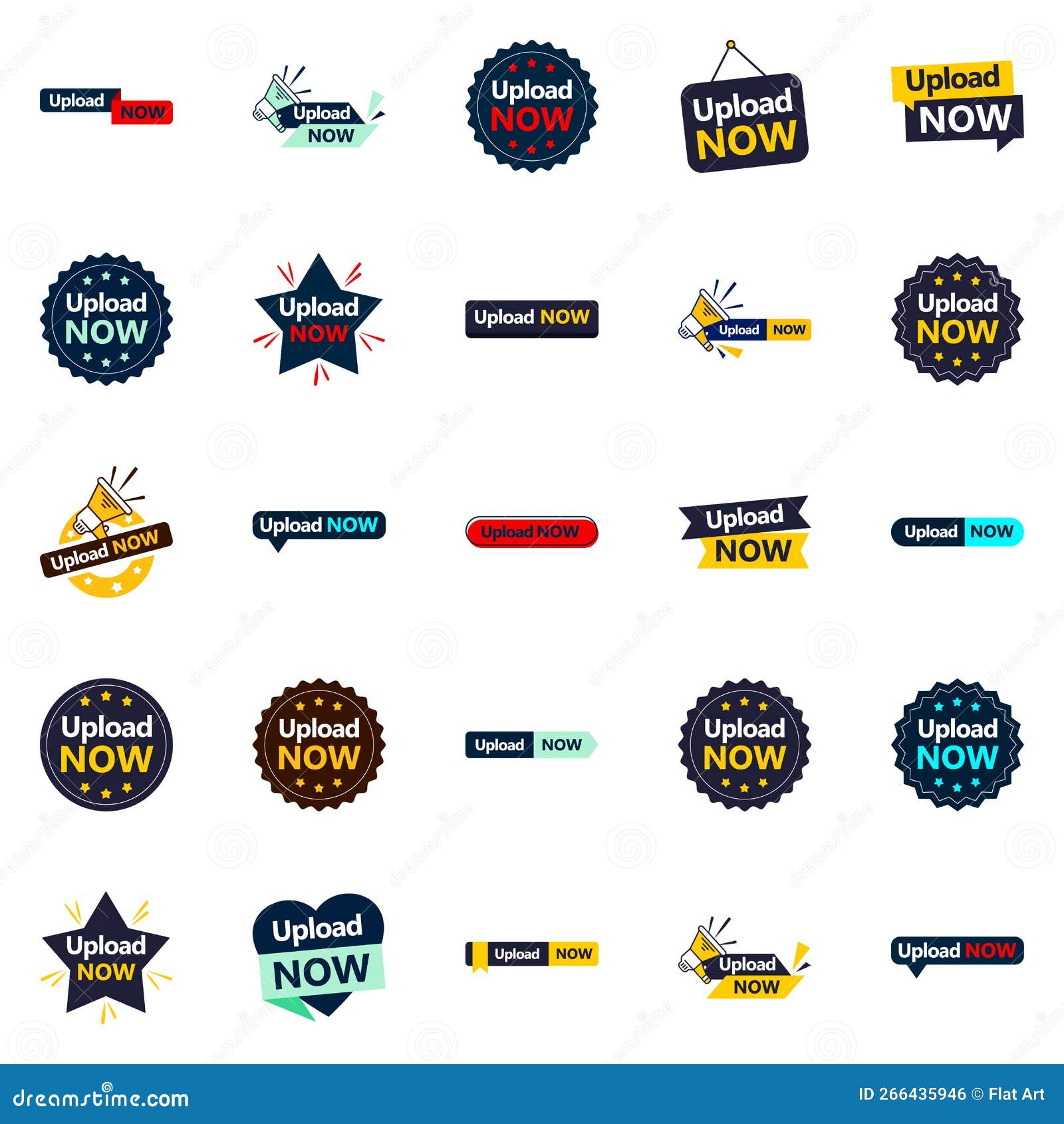 25 Versatile Vector Designs in the Upload Now Pack Perfect for Graphic ...