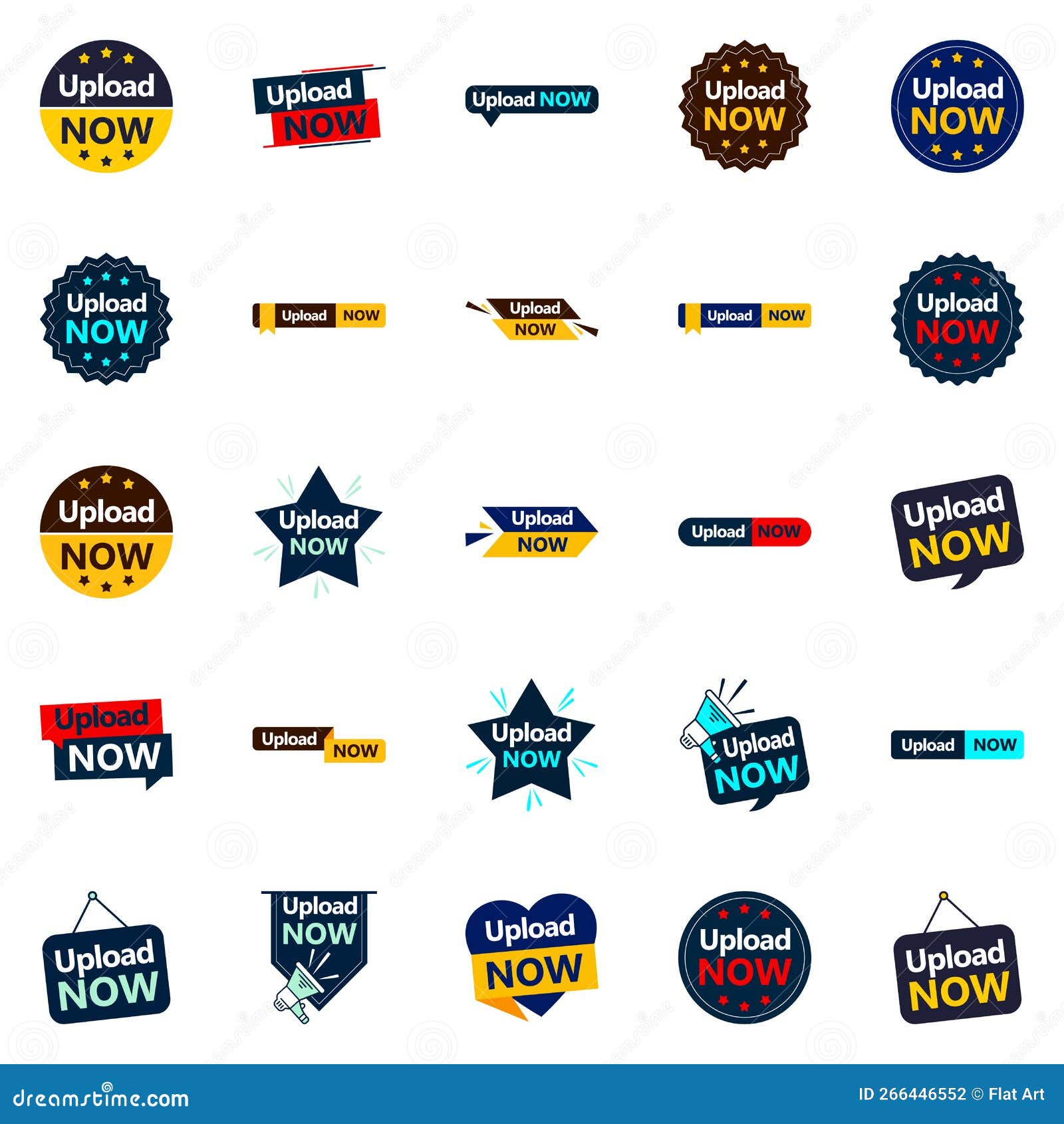 25 Versatile Vector Designs in the Upload Now Pack Perfect for Graphic ...
