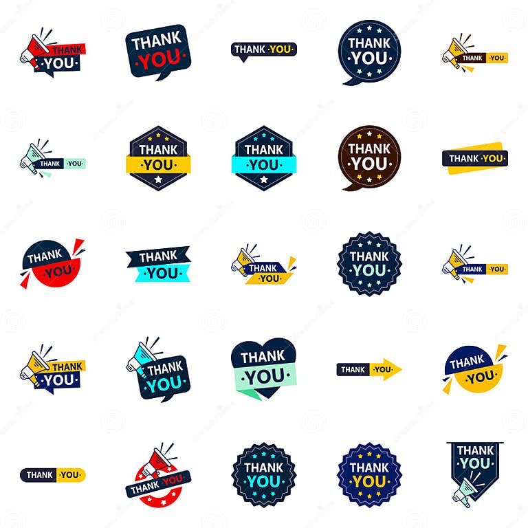 25 Versatile Vector Icons for a Flexible and Adaptable Thank You ...