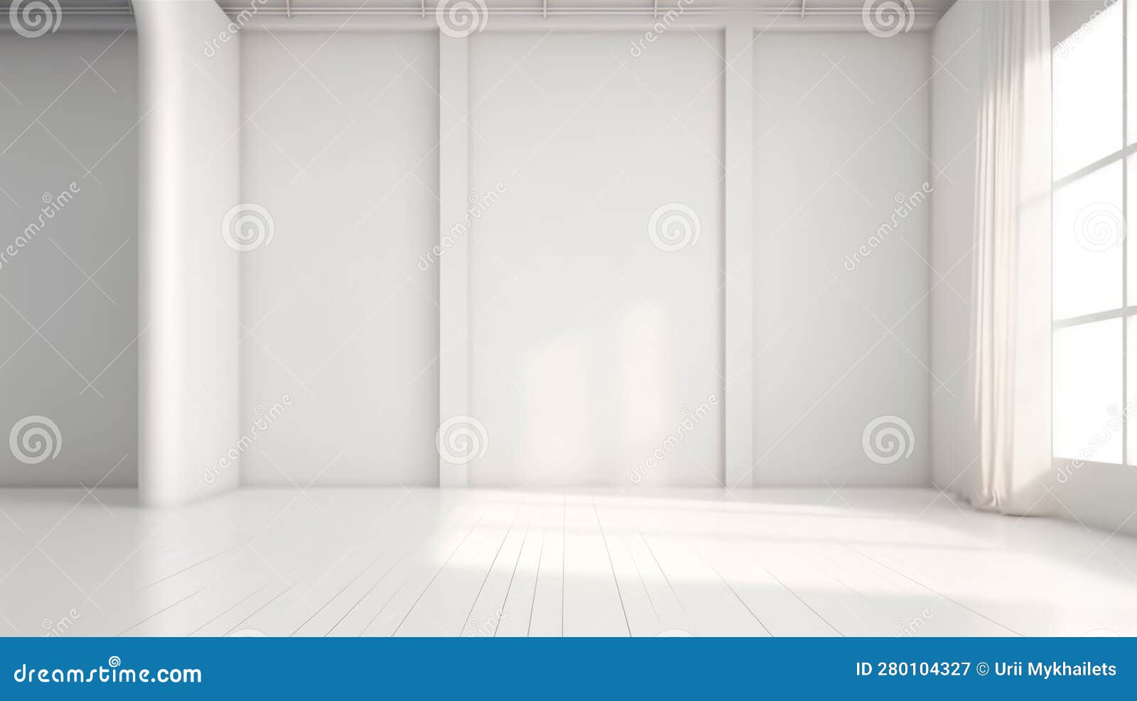 Versatile White Studio Environment for Product Presentations Stock ...