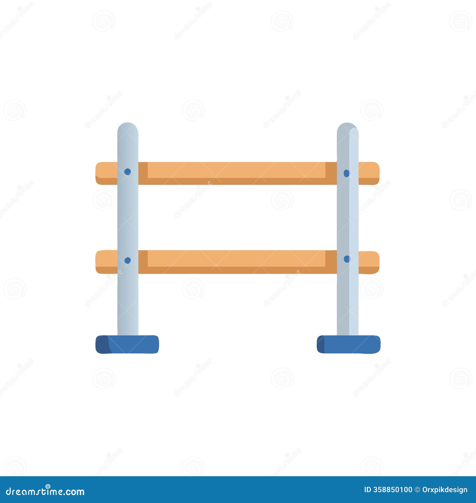 Versatile Wooden Parallettes Icon Stock Illustration - Illustration of ...