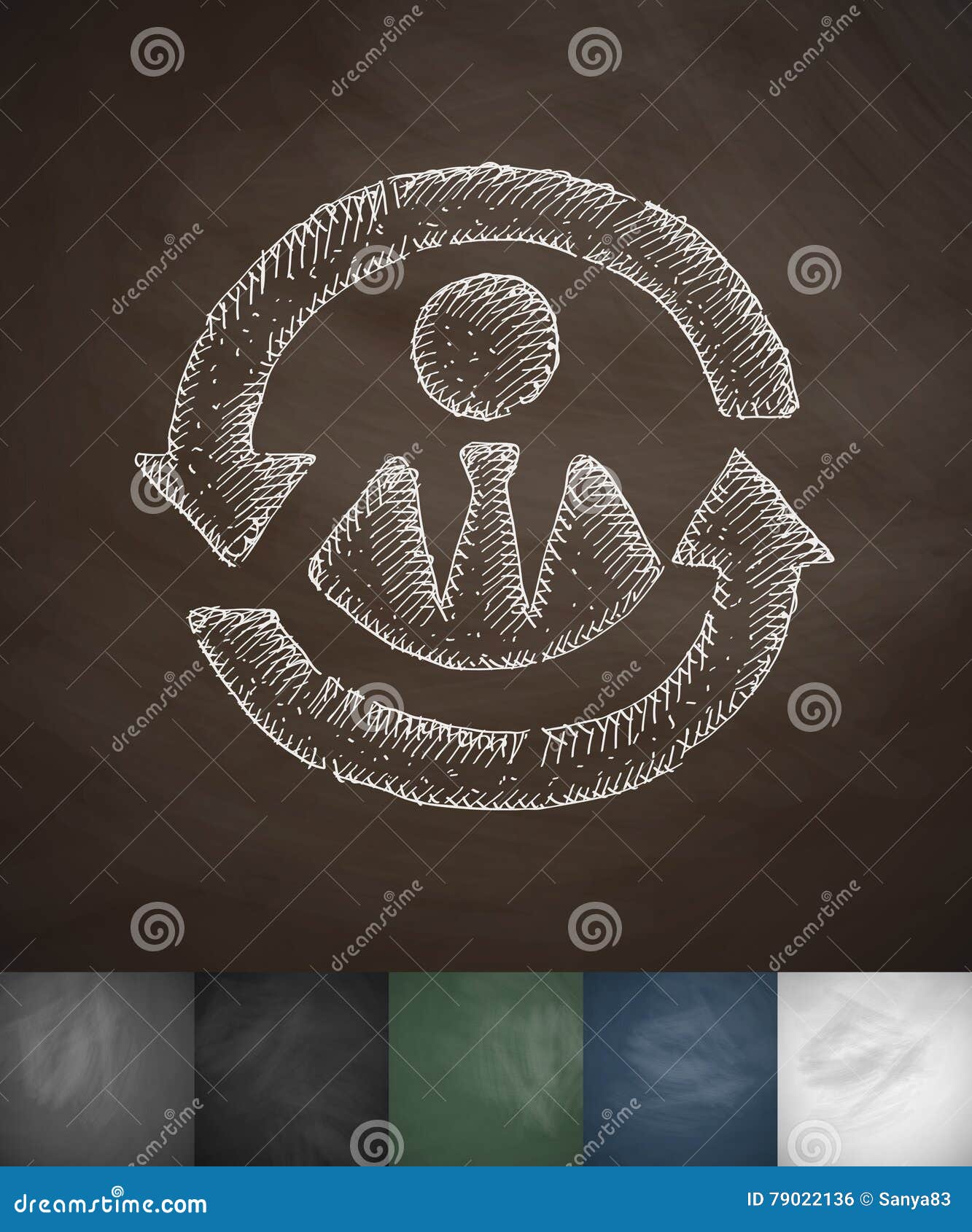Versatile Worker Icon. Hand Drawn Vector Illustration Stock Vector ...