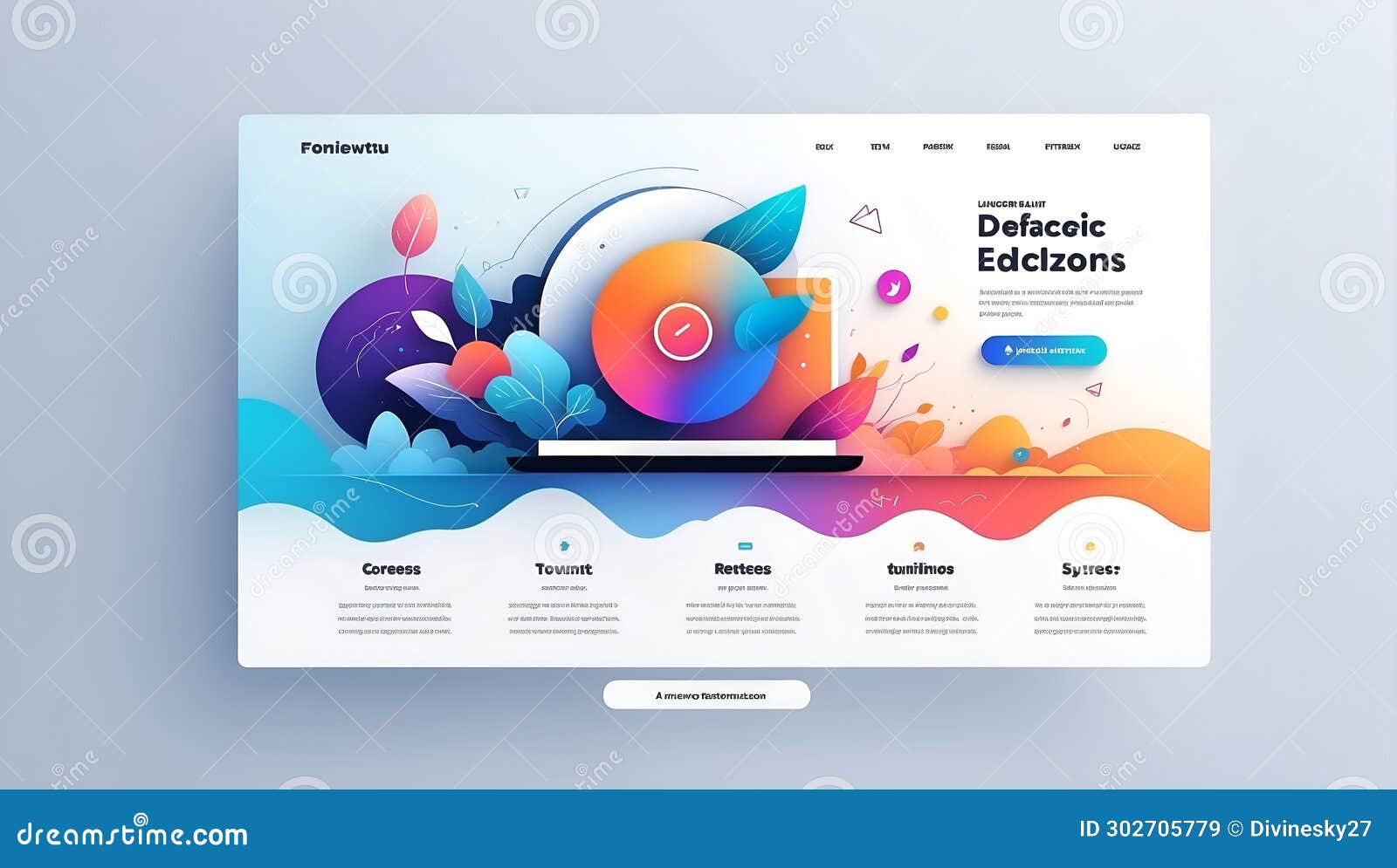 VersatileVortex: a UI UX Canvas of Possibilities. AI Generate Stock ...