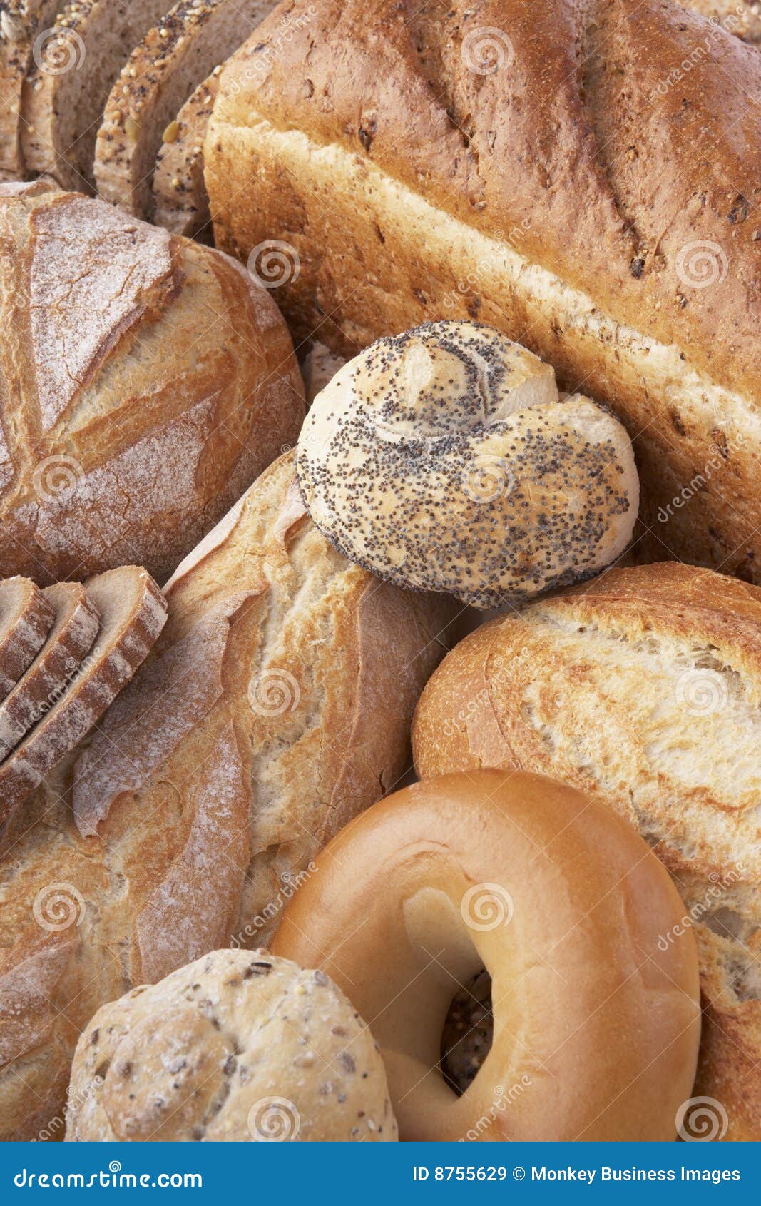 Verscheidenheid Van Verschillende Broden Stock Afbeelding - Image of ...