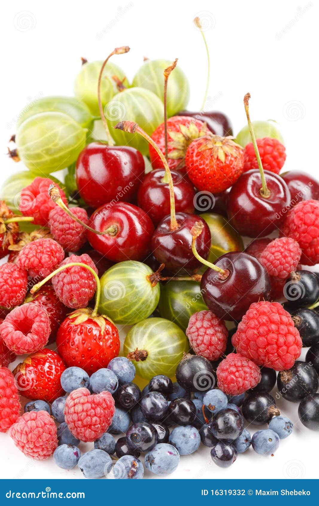 Verschiedene Arten Der Beeren Stockfoto - Bild von makro, nahaufnahme ...