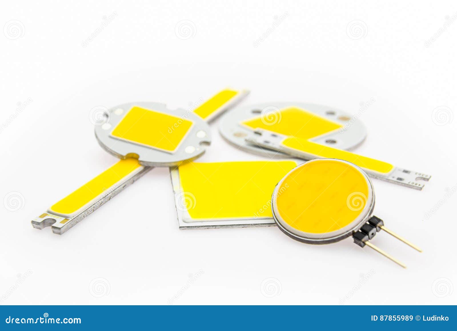 Verschiedene Formen Und Starke LED-Chips Stockbild - Bild von ...