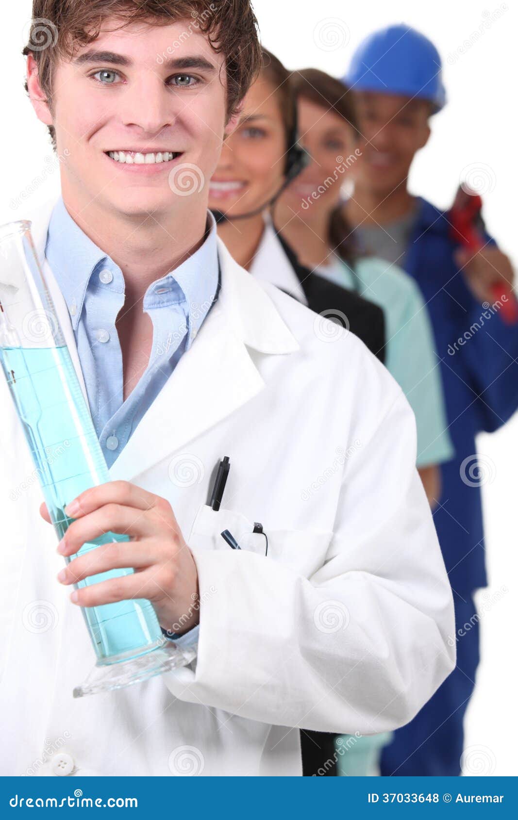 Verschiedene Jobs stockfoto. Bild von vordergrund, kaukasisch - 37033648
