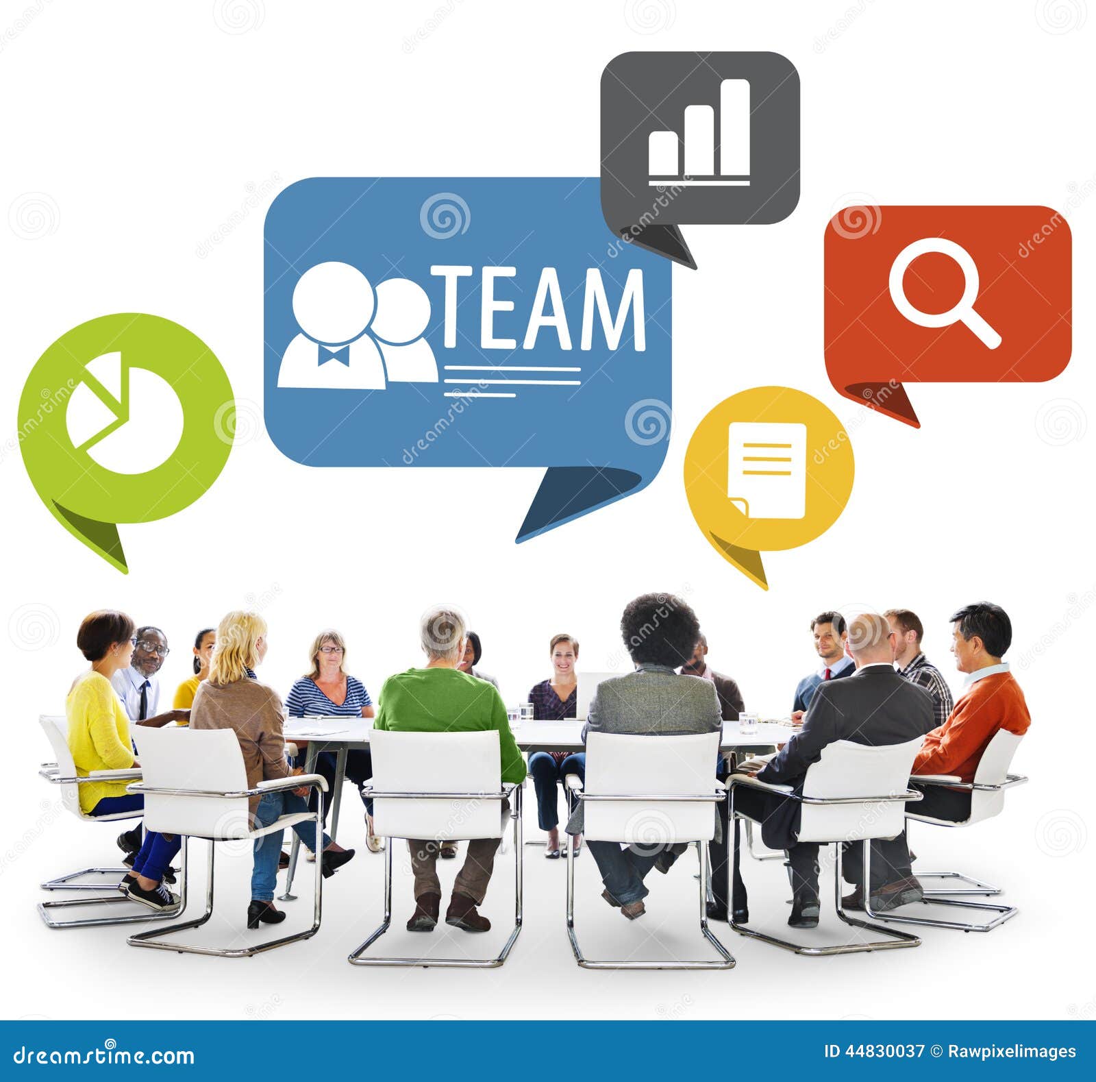 Verschiedene Leute, Die Team Discussion Tun Stockbild - Bild von ...