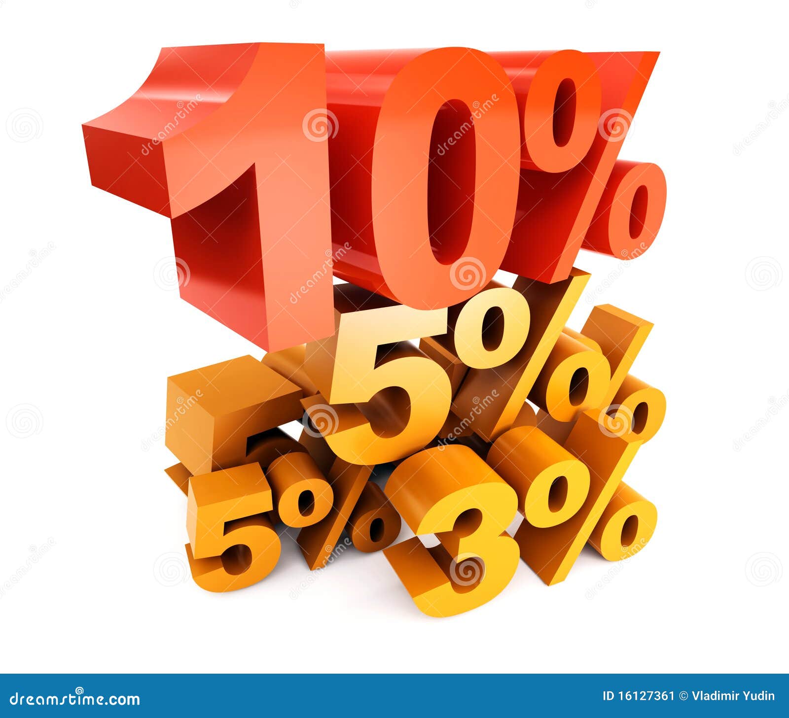 Verschiedene Prozente stock abbildung. Illustration von kaufen - 16127361