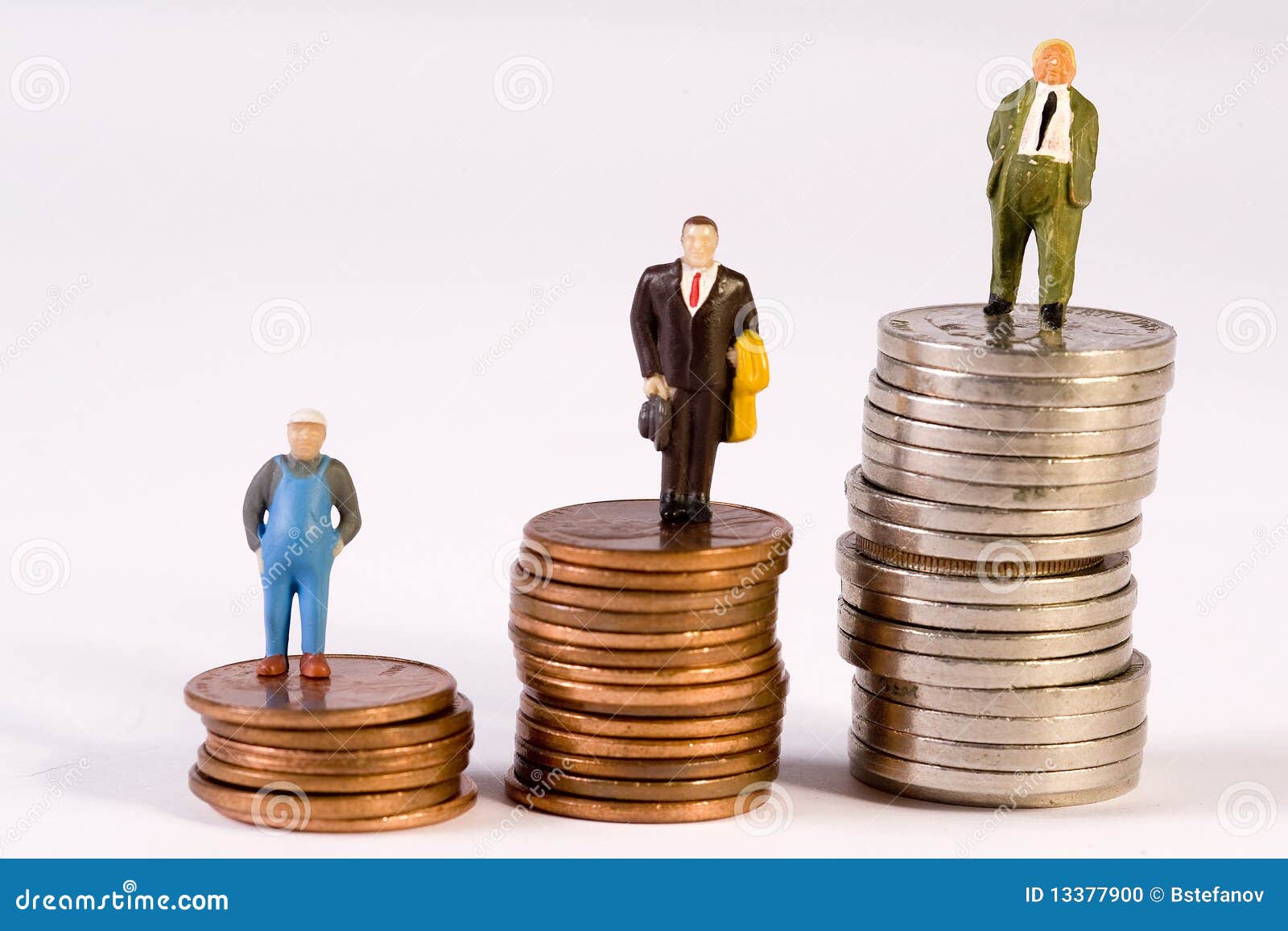 Verschillen in salarissen stock foto. Image of principe - 13377900