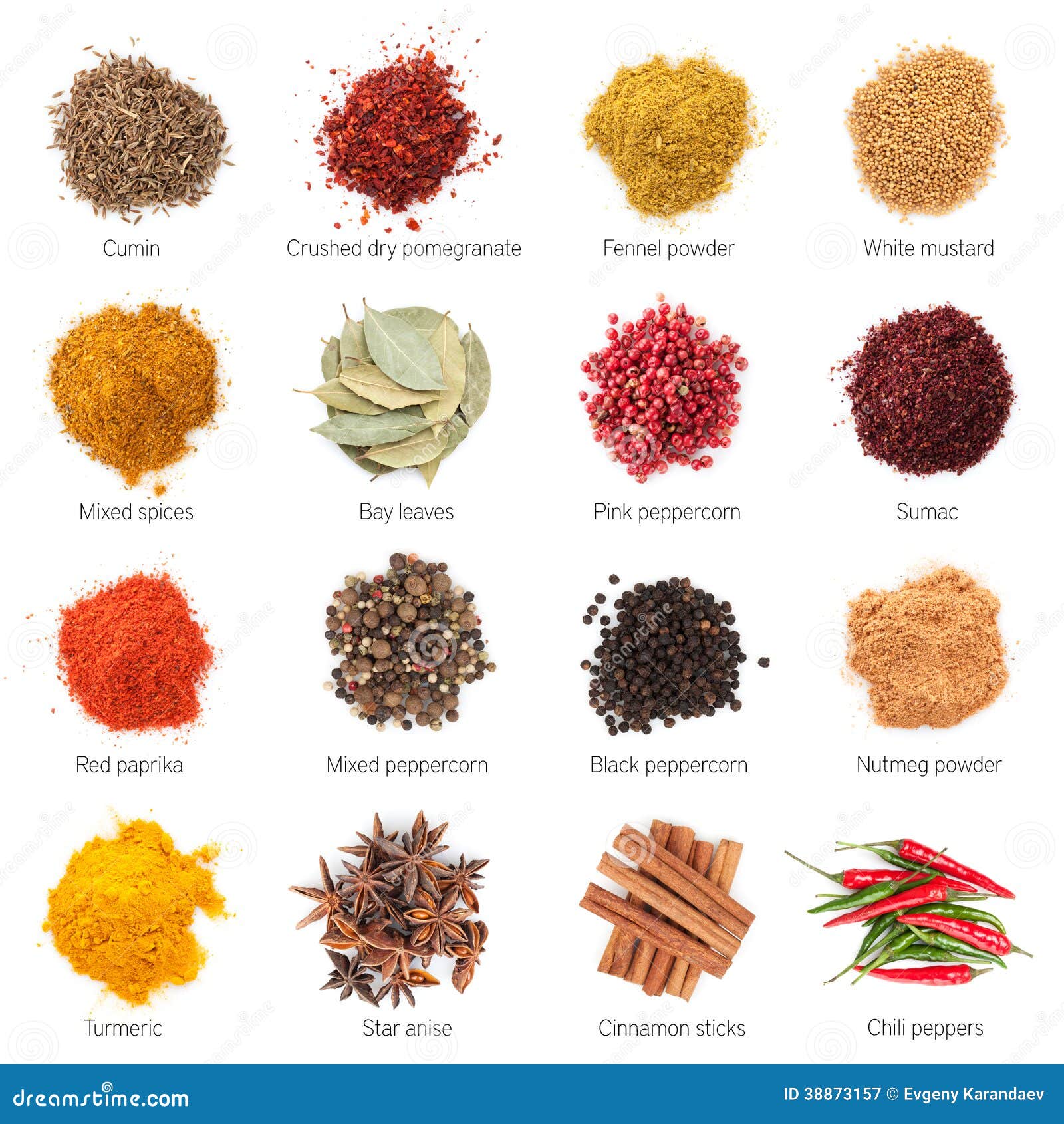 Verschillende kruiden stock afbeelding. Image of mosterd - 38873157