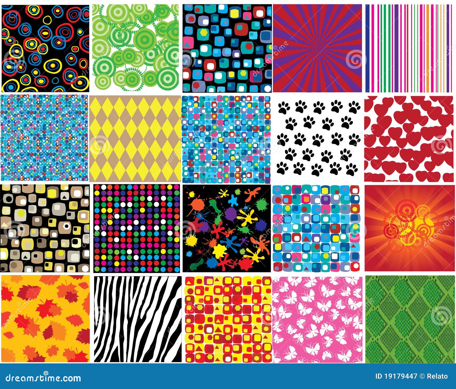 Verschillende patronen vector illustratie. Illustration of schoonheid ...