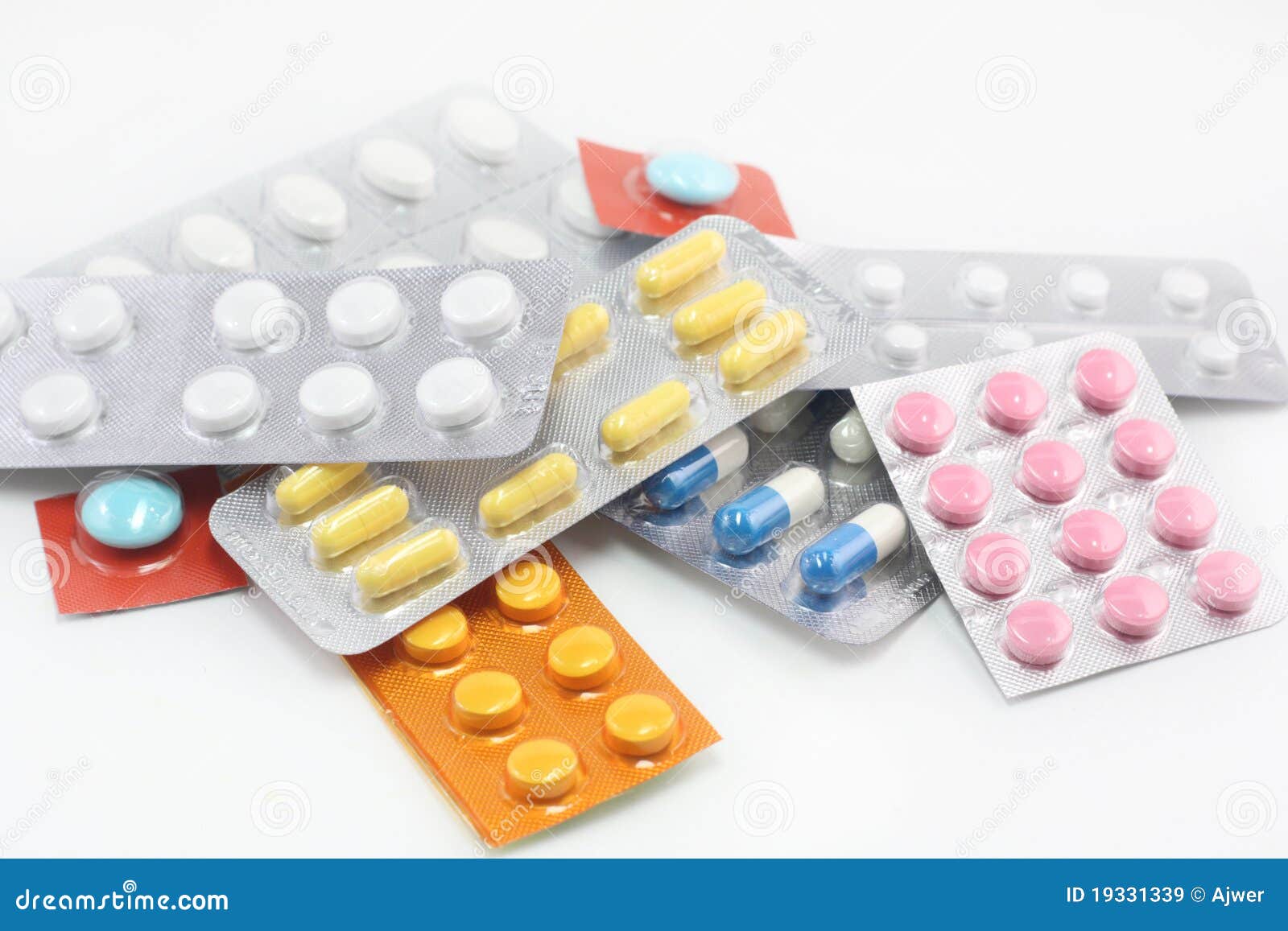 Verschillende pillen stock afbeelding. Image of verslaving - 19331339