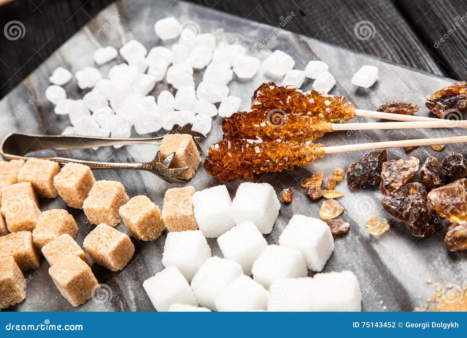 Verschillende Types Van Suiker Stock Foto - Image of voedsel, nagerecht ...