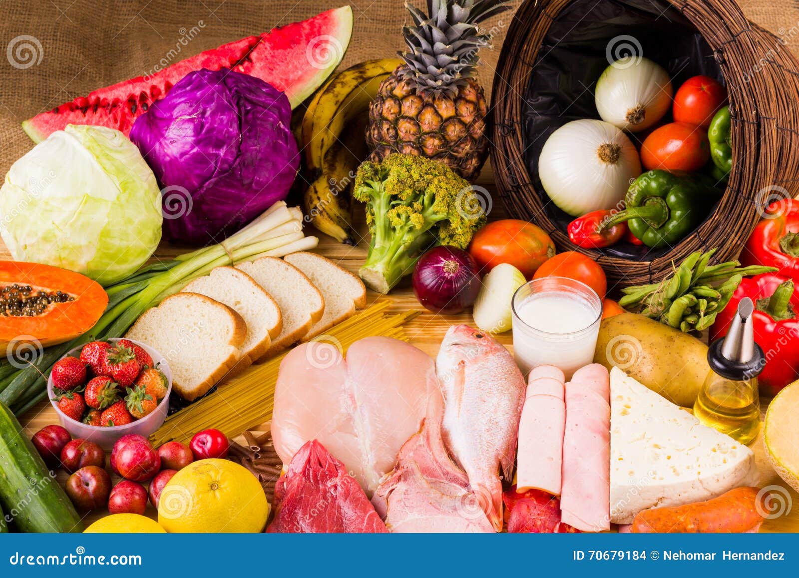 Verschillende Types Van Voedsel Stock Foto - Image of voedsel, vezel ...