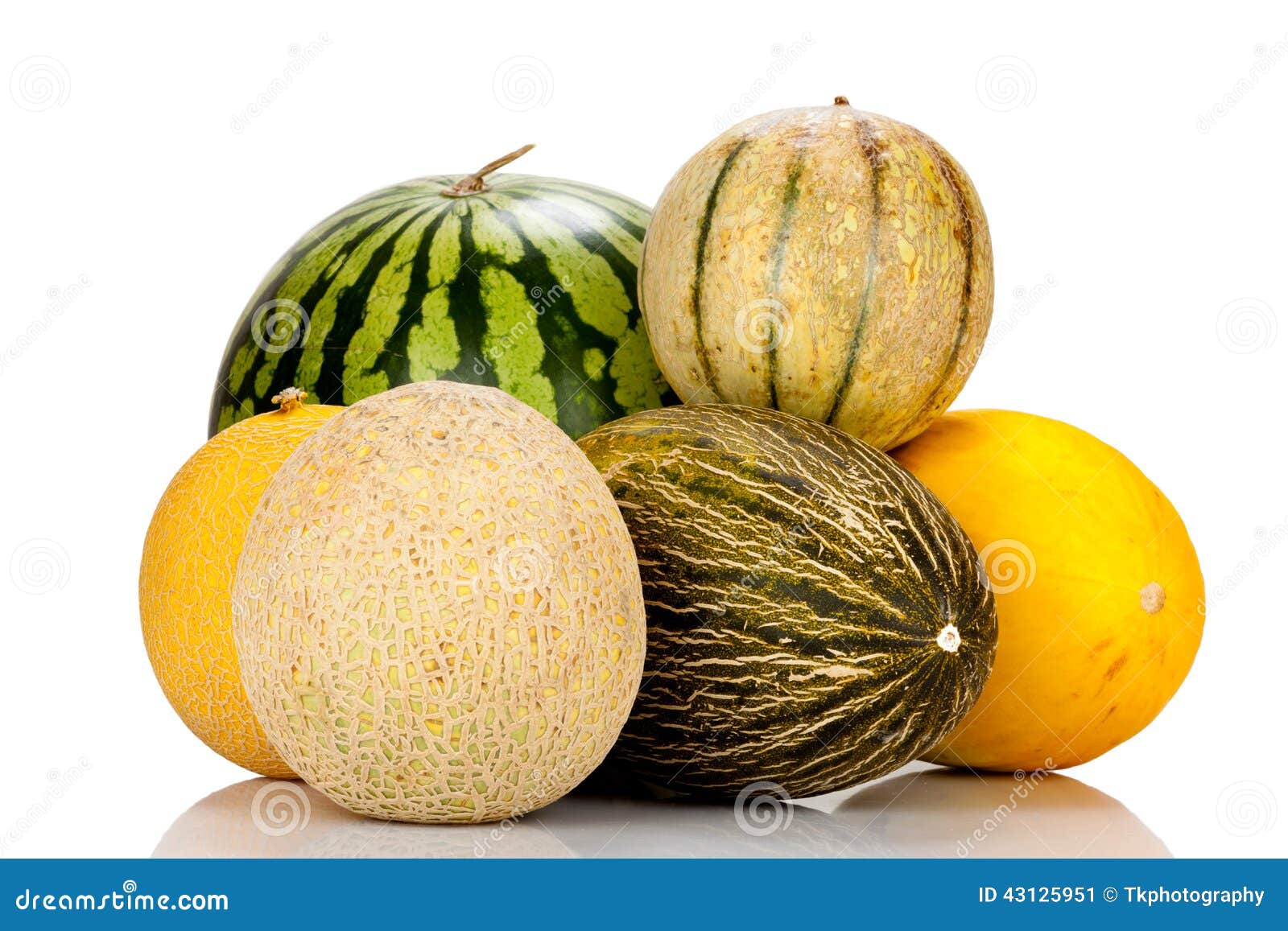 Verschillende Verscheidenheden Van Meloenen Stock Afbeelding - Image of ...