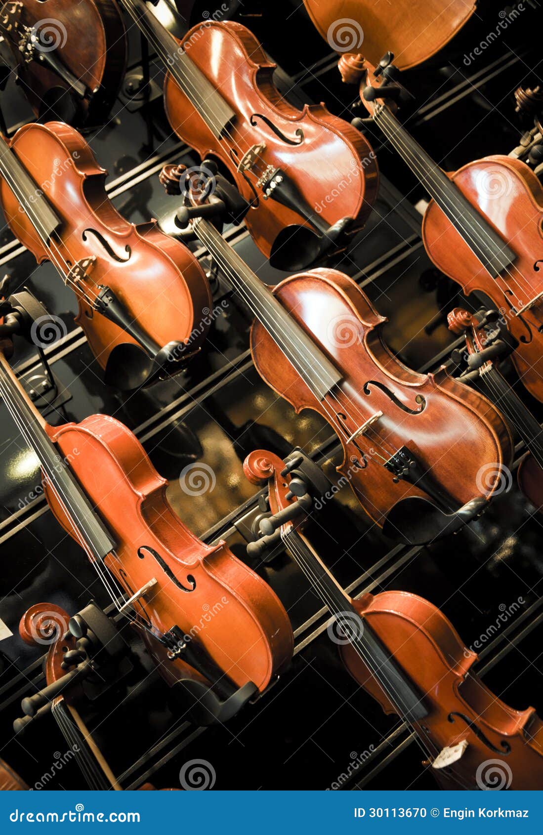 Violinen stockfoto. Bild von dunkel, nahaufnahme, konzert - 30113670