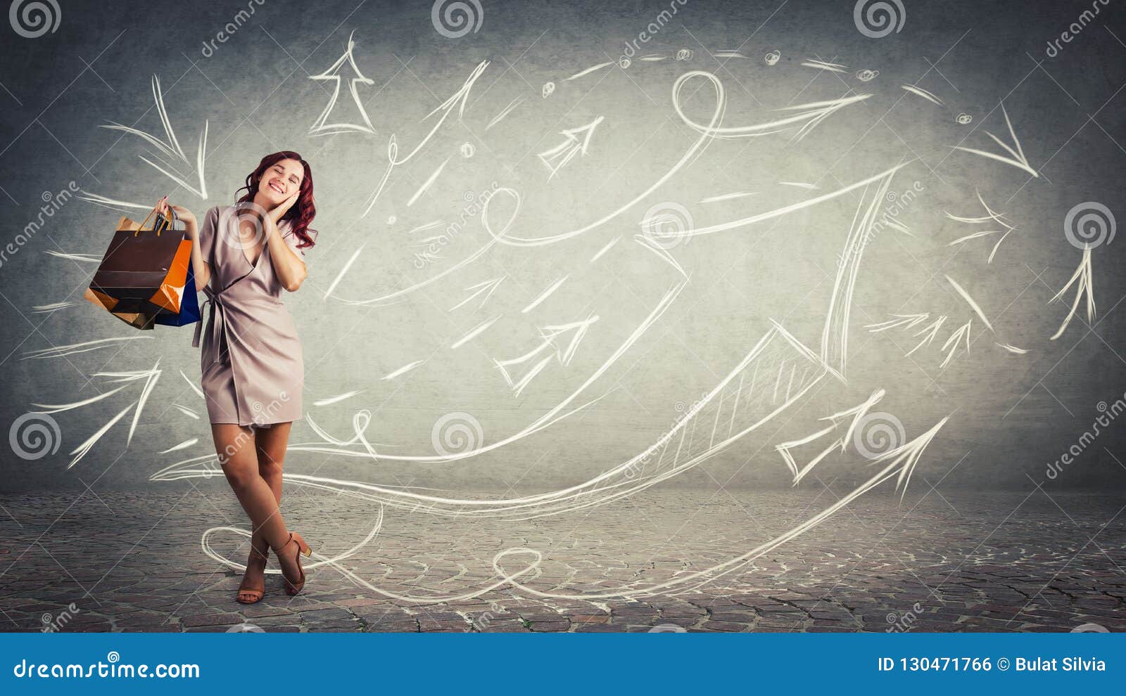 Verschwenden stockfoto. Bild von mädchen, geld, betrieb - 130471766