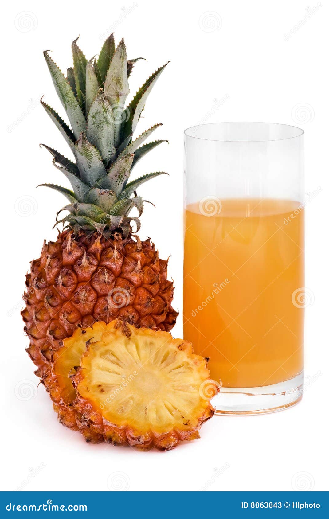 Verse ananas stock afbeelding. Image of glas, voedsel - 8063843