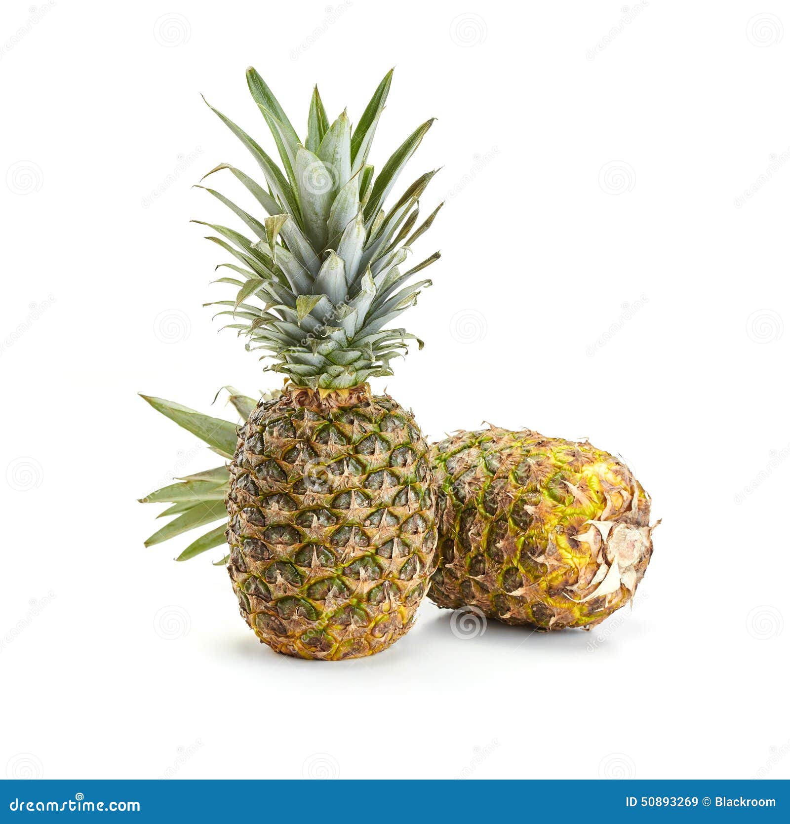Verse Ananas Op Witte Achtergrond Stock Afbeelding - Image of voedsel ...