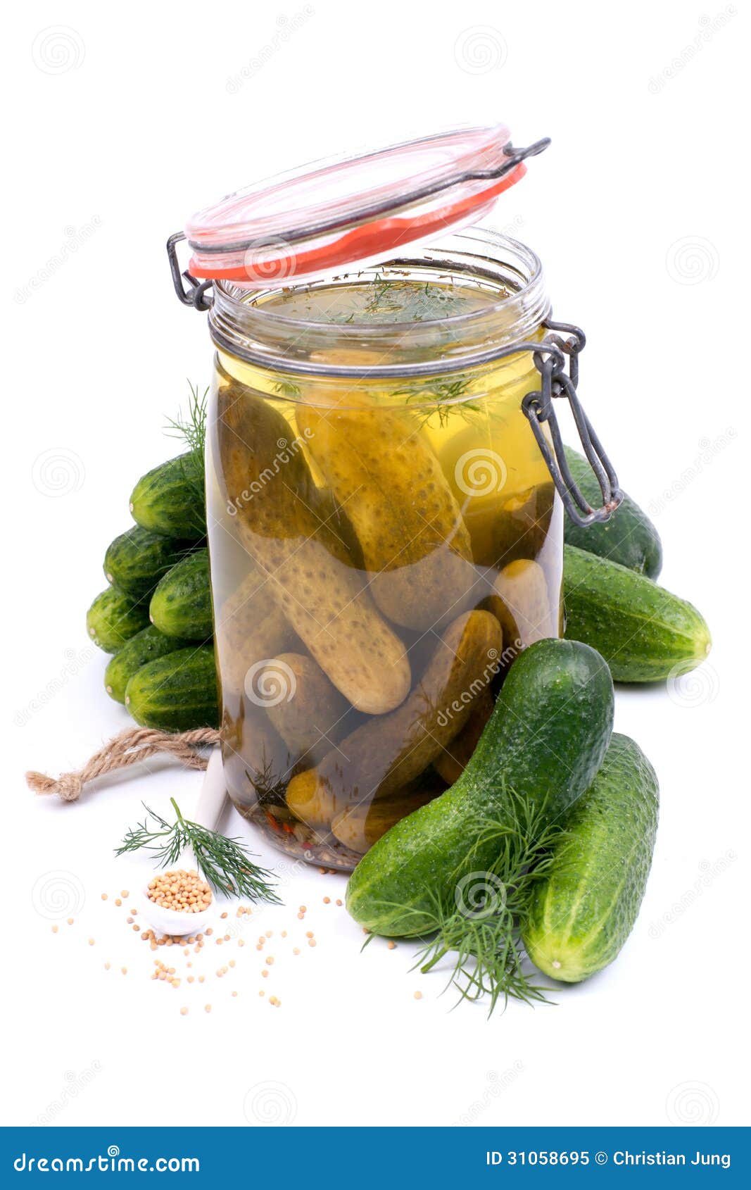 Verse augurk stock afbeelding. Image of azijn, groen - 31058695