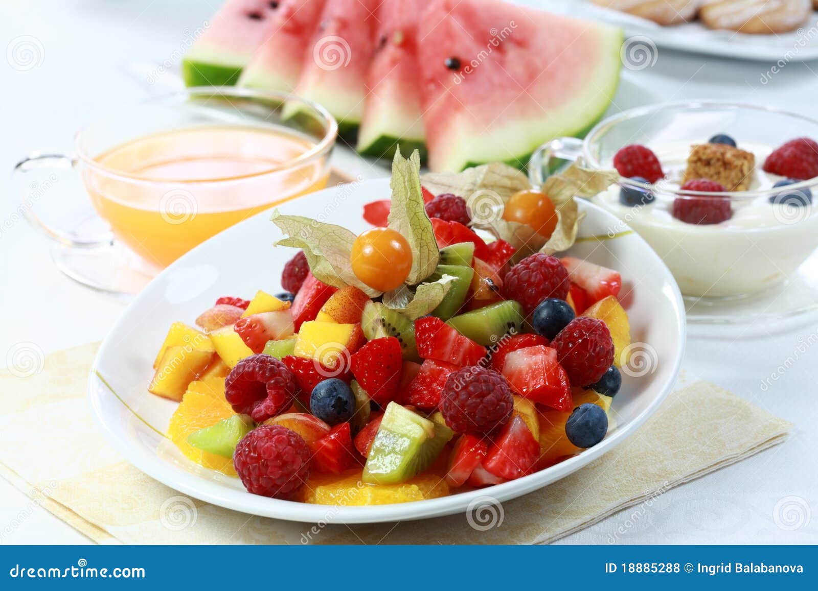 Verse fruitsalade stock foto. Image of vruchten, vrucht - 18885288