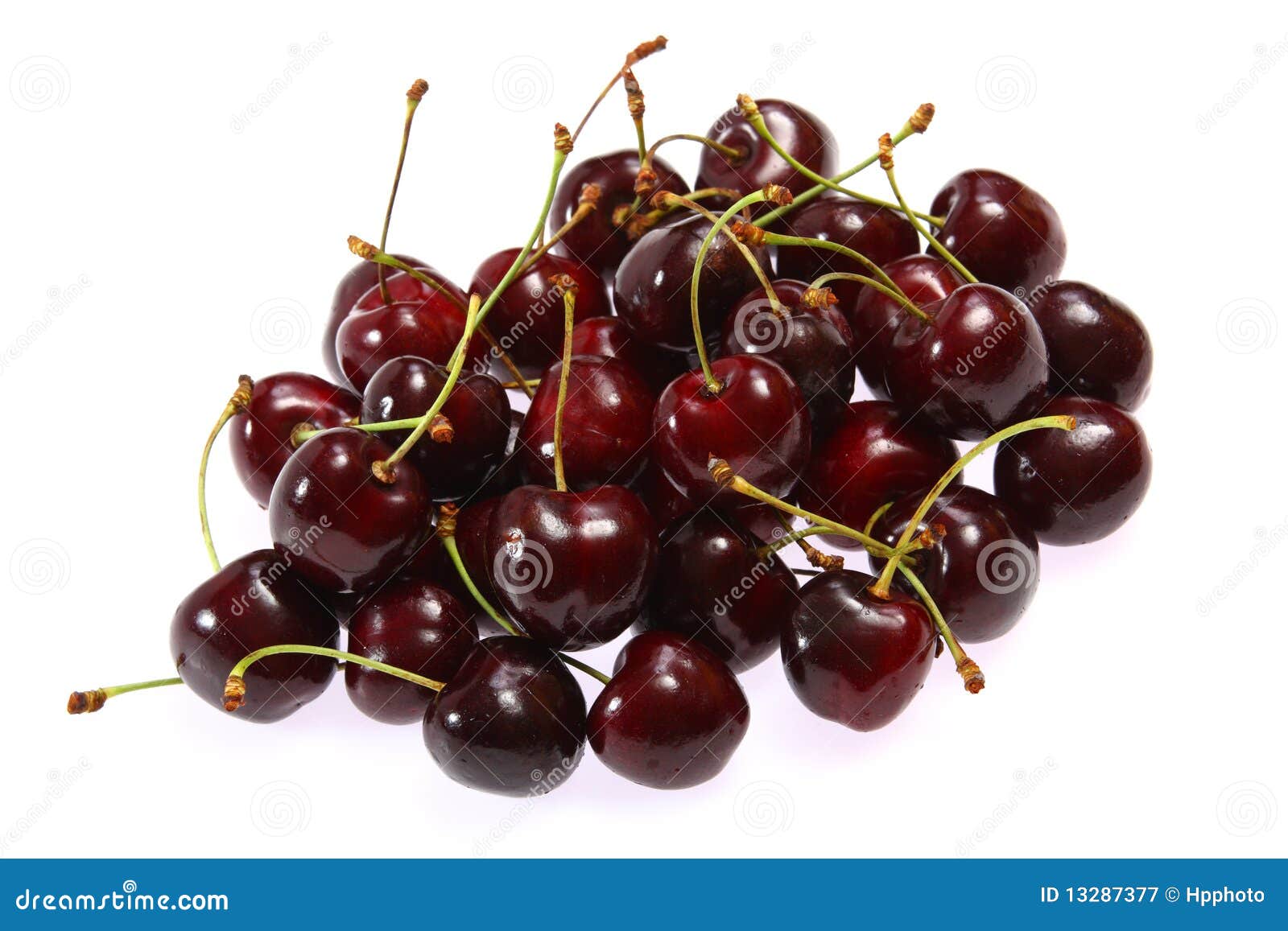 Verse Kersen Op Witte Achtergrond Stock Afbeelding - Image of ...