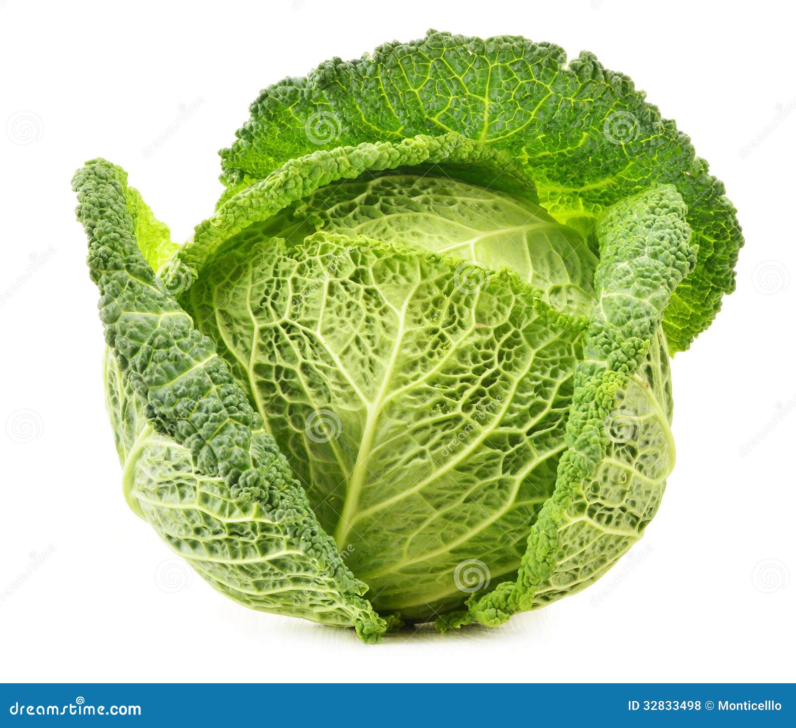 Verse kool op wit stock foto. Image of organisch, gezondheid - 32833498