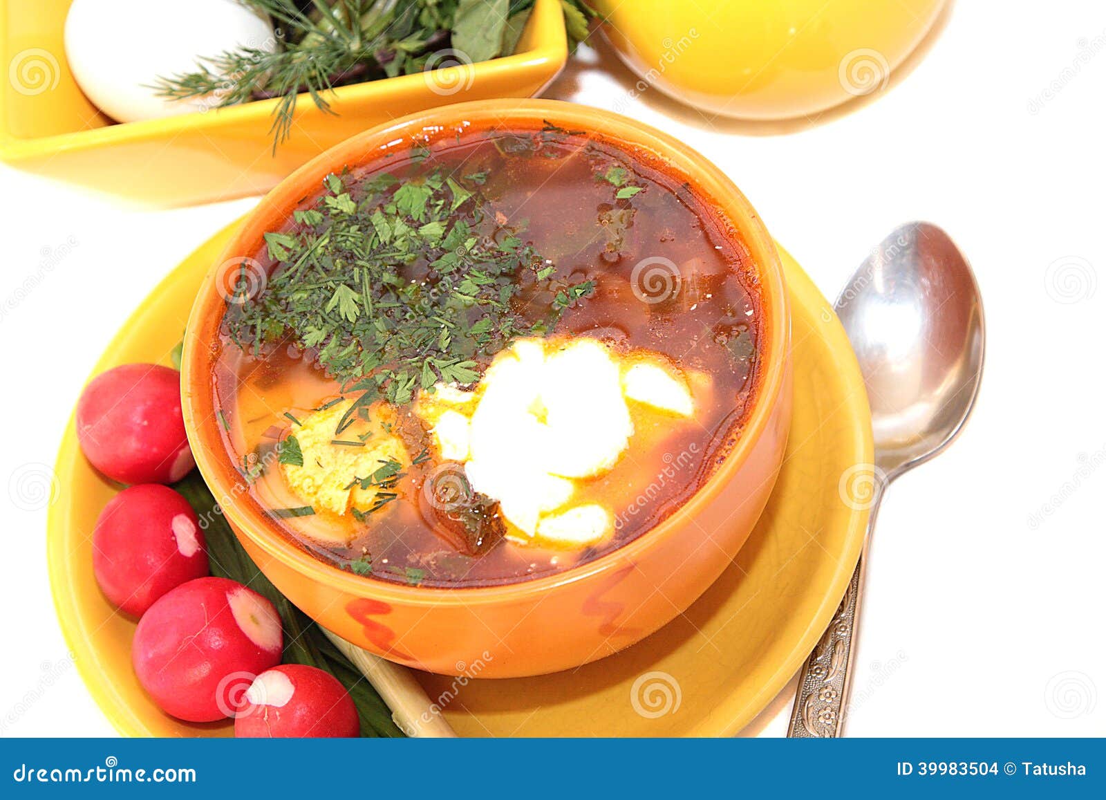 Verse Soep Met Ei En Tomaten. Stock Foto - Image of naughty, snack ...