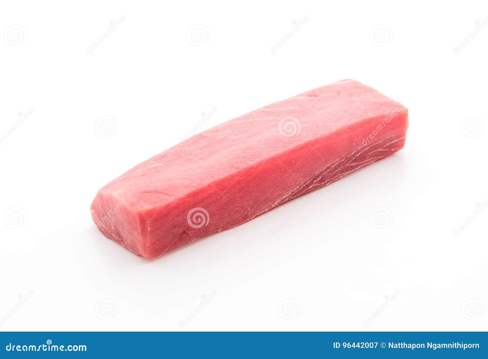 Verse tonijn op wit stock afbeelding. Image of diner - 96442007