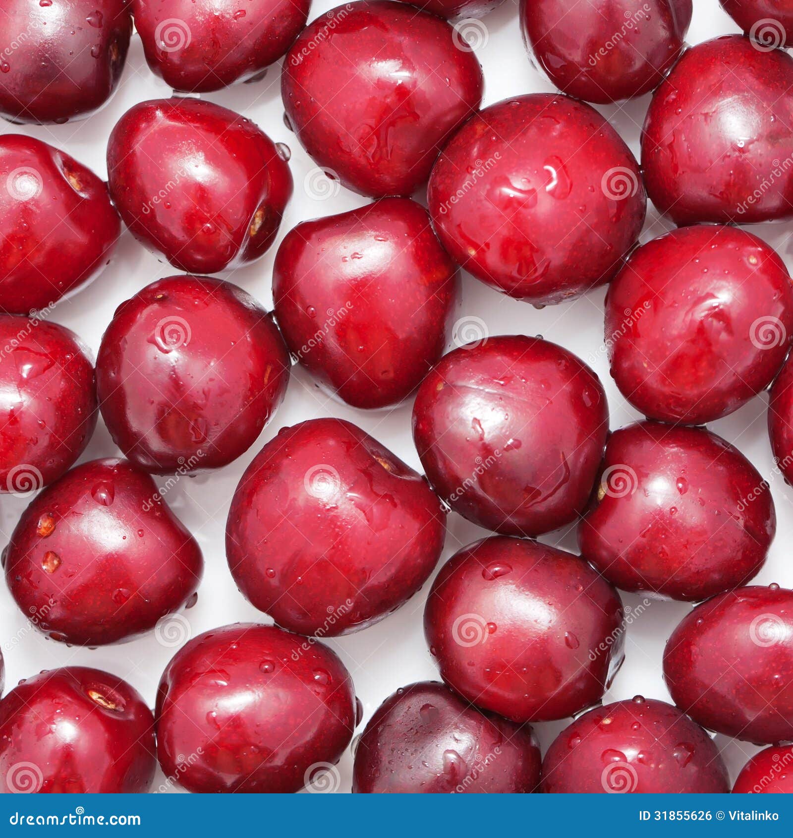 Verse Zoete Kersen. De Achtergrond Van Het Voedselfruit Stock Foto ...