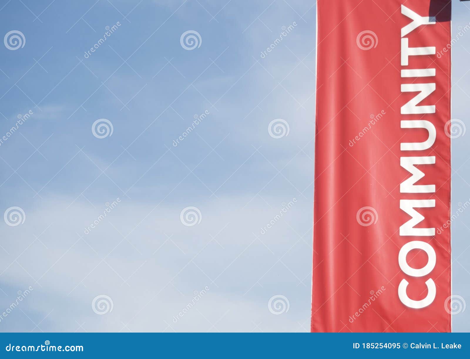 Community and Neighborhood Support Banner Stock Image - Image of ...