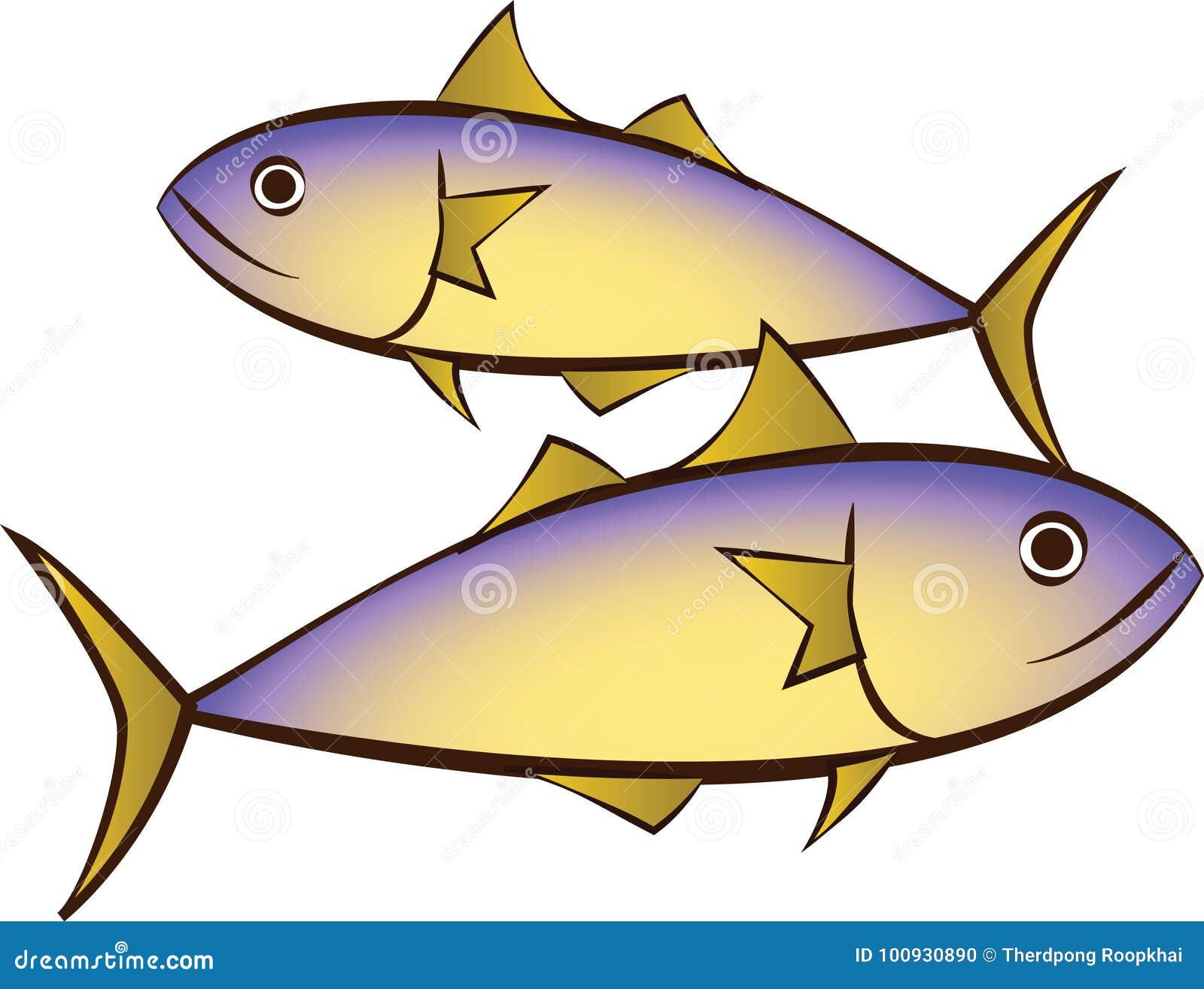 Cartoon Mackerel Vector On Background. | CartoonDealer.com #238149039