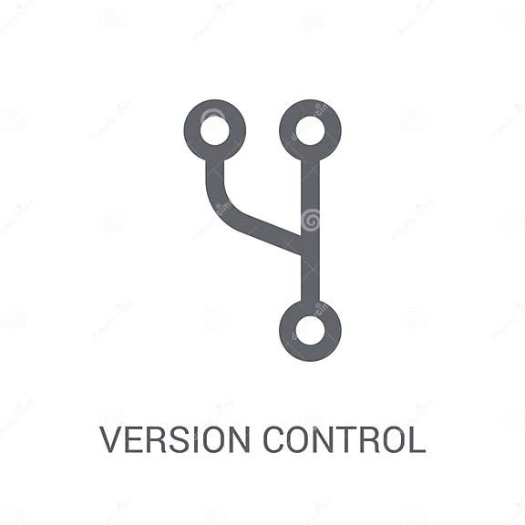 Version Control Icon. Trendy Version Control Logo Concept on White ...