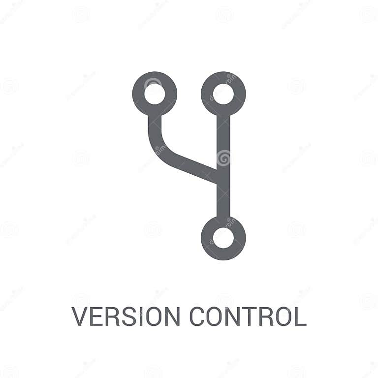 Version Control Icon. Trendy Version Control Logo Concept on White ...