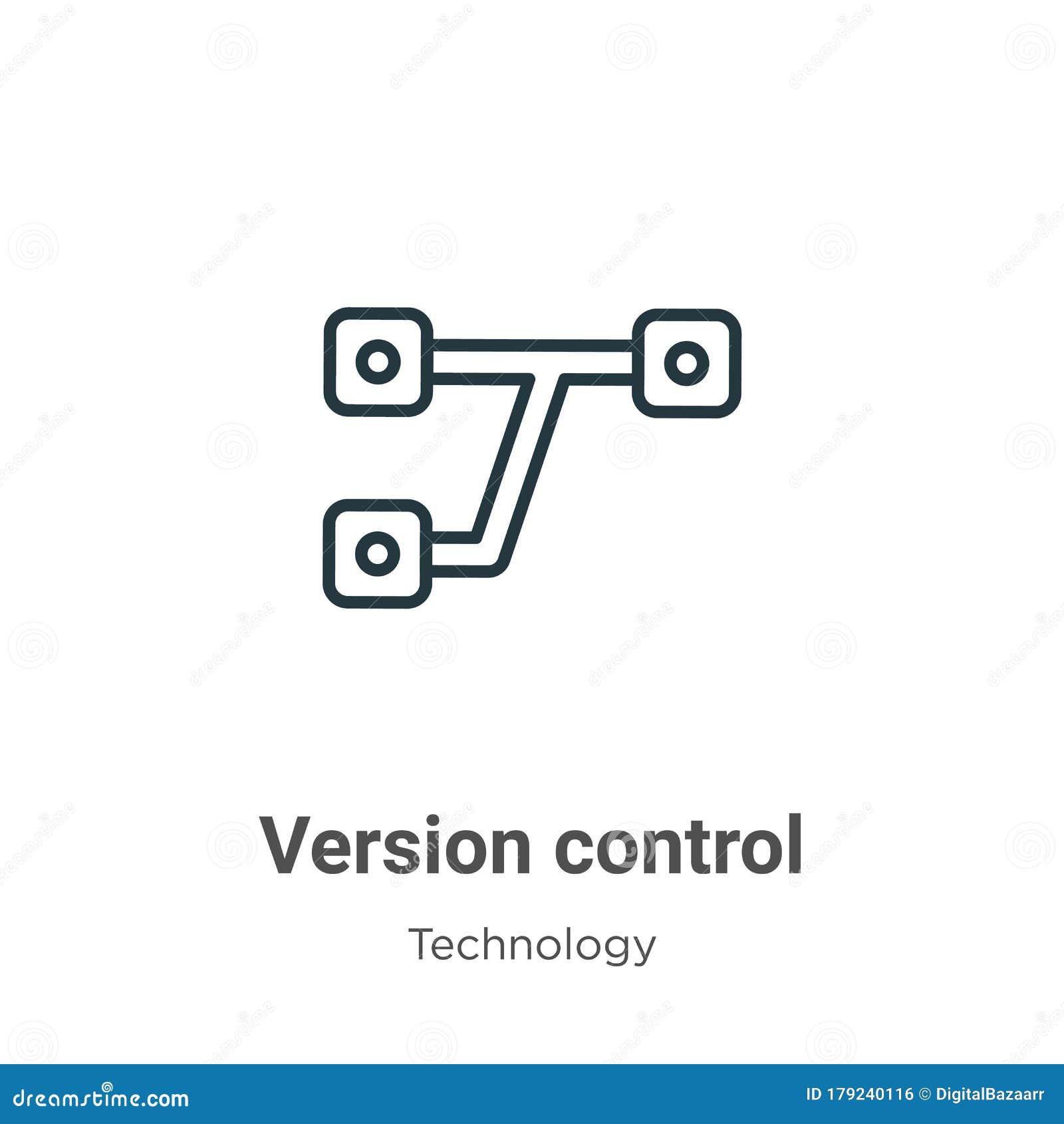 Version Control Outline Vector Icon. Thin Line Black Version Control ... Version Control Outline Vector Icon. Thin Line Black Version Control ...