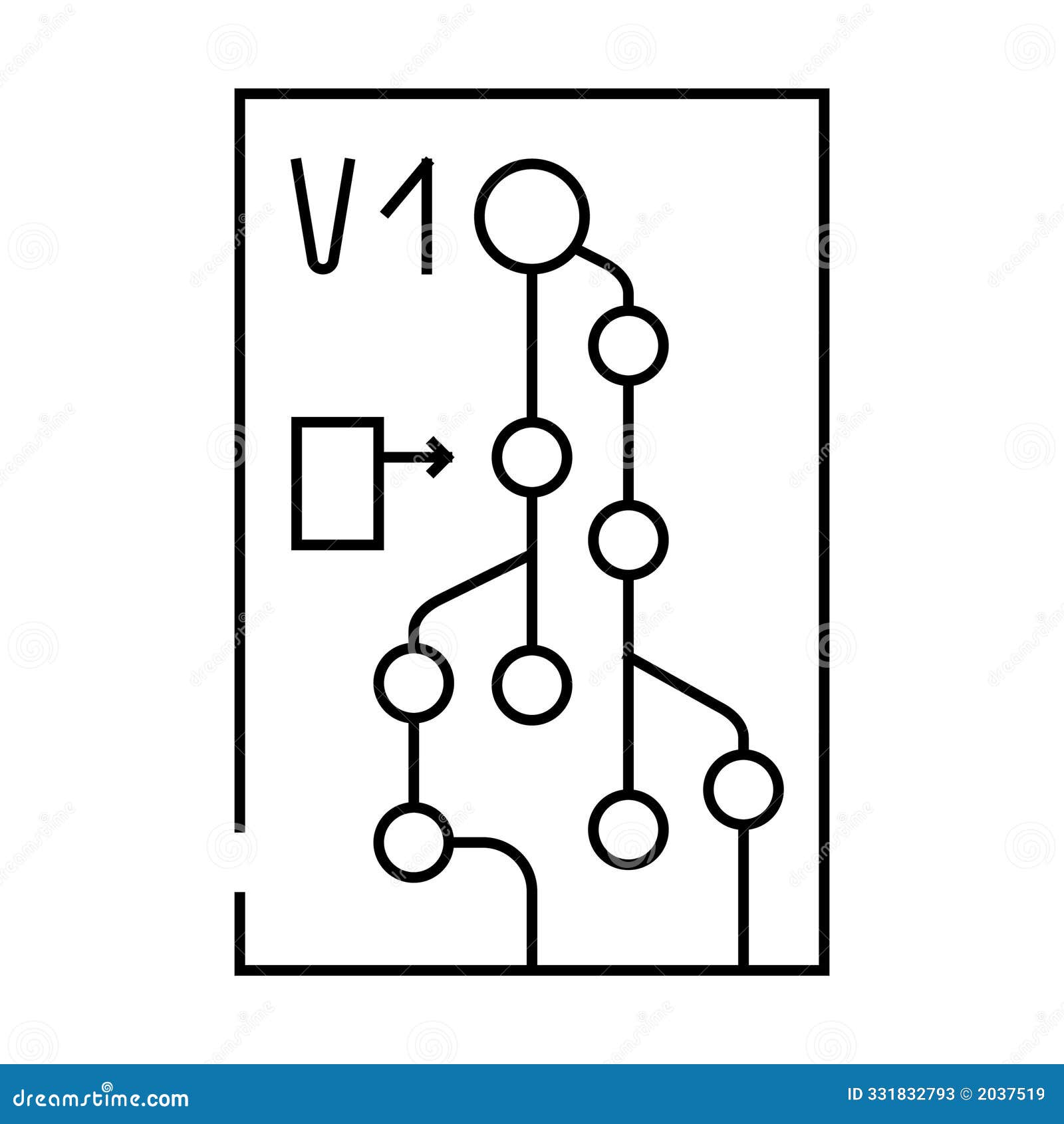 Version Control Technical Writer Line Icon Vector Illustration Stock ... Version Control Technical Writer Line Icon Vector Illustration Stock ...