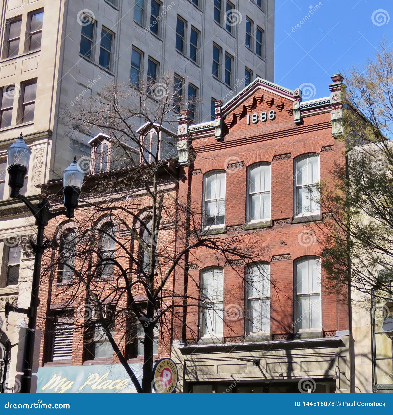 Historic Buildings, Downtown Lancaster, PA. Editorial Stock Photo ...