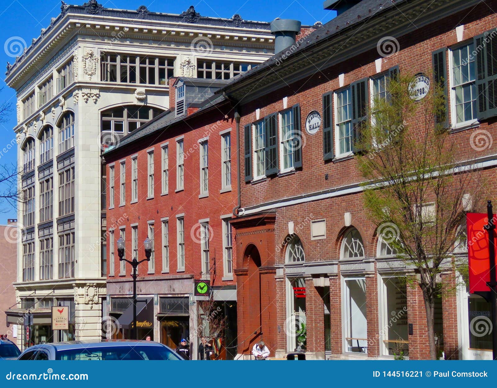 Historic Buildings, Downtown Lancaster, PA. Editorial Photo - Image of ...
