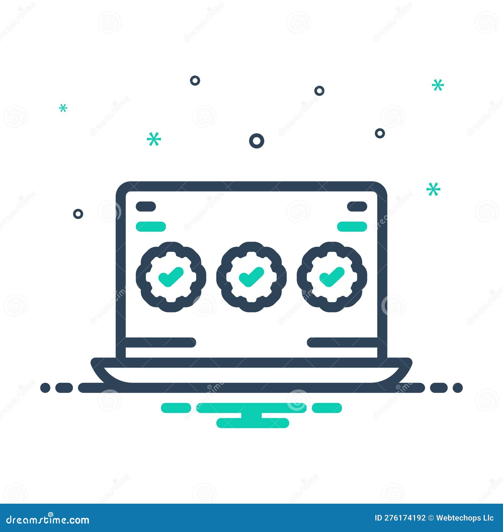 Mix Icon for Version, Type and Feature Stock Vector - Illustration of ...