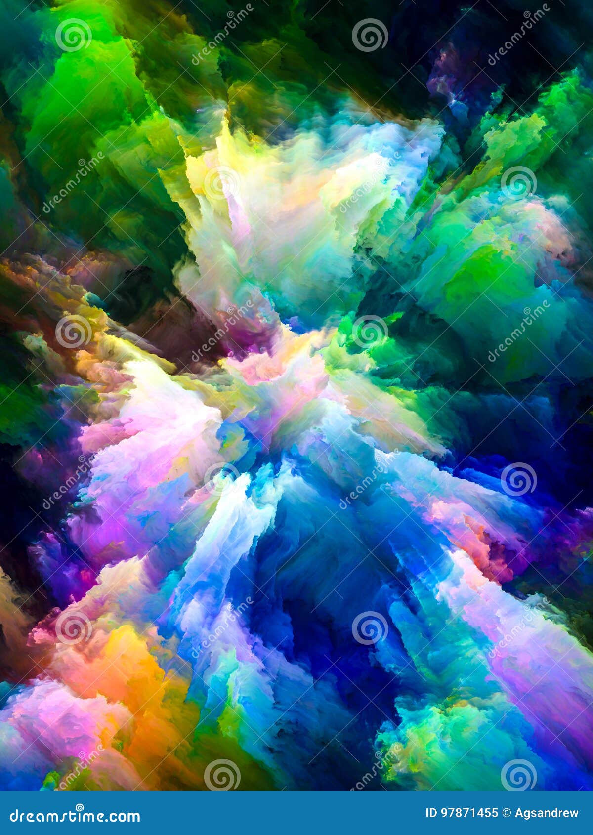 Verso i colori di Digital illustrazione di stock. Illustrazione di ...