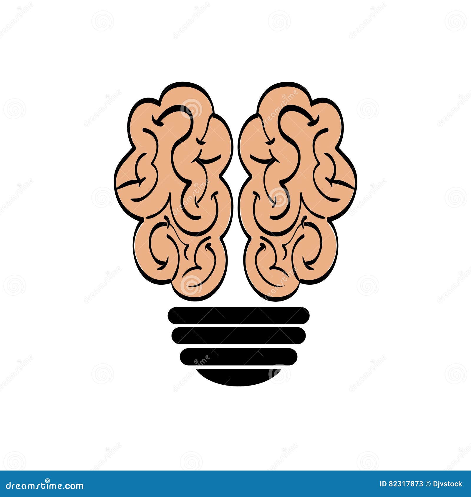 Verstand Des Menschlichen Gehirns Stockbild - Bild von phantasie ...